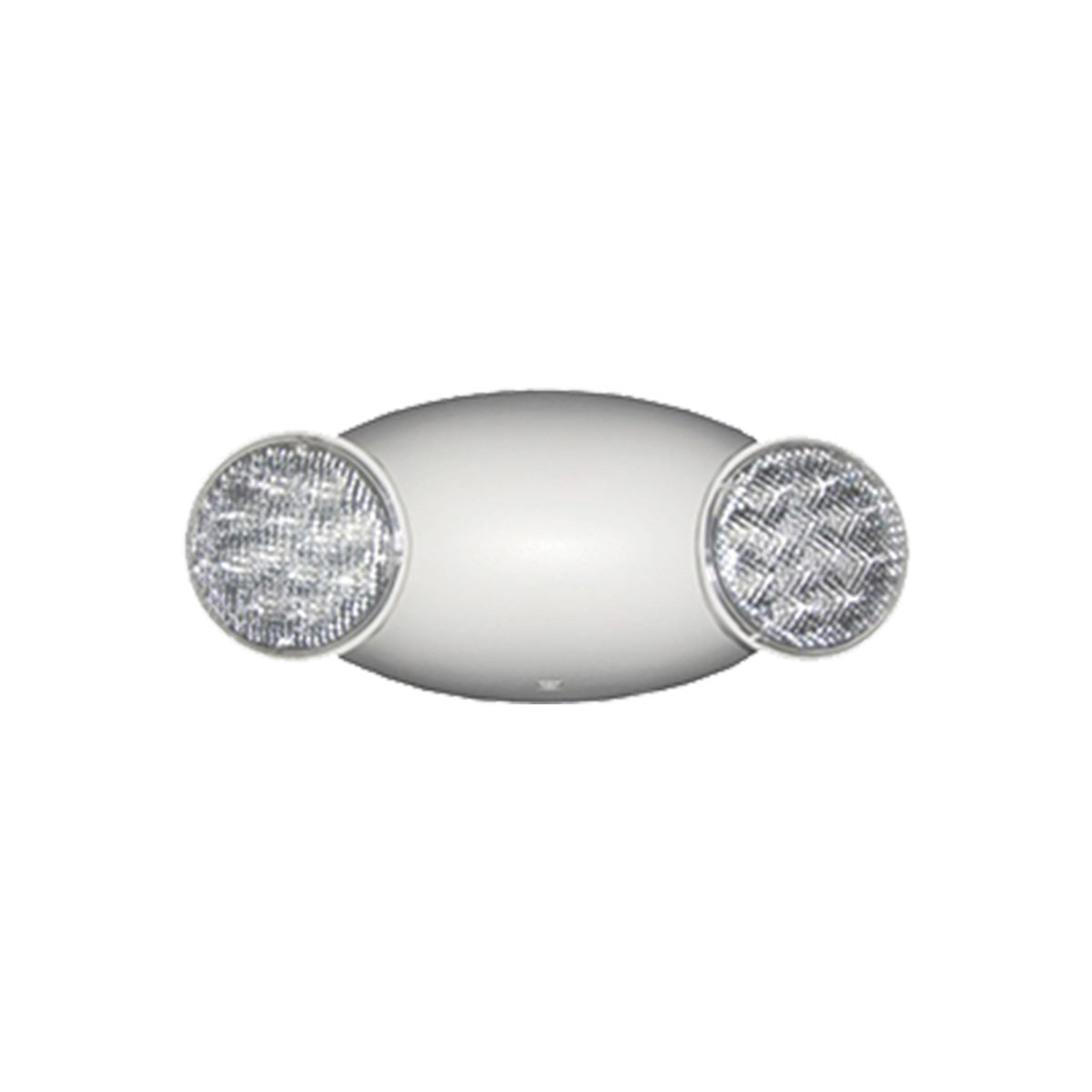 Atlas EMO2A - LED Oval 2 Headed Emergency Light, White Finish, 120-277